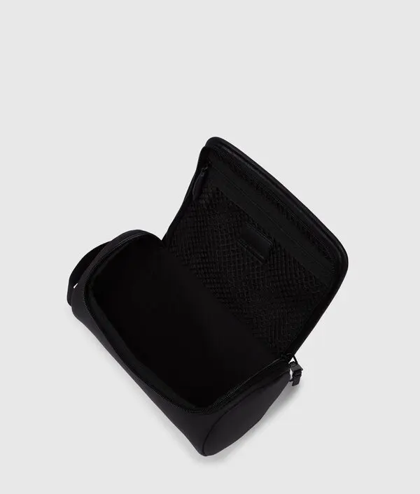 KL JEANS Coated Technical-leather Washbag