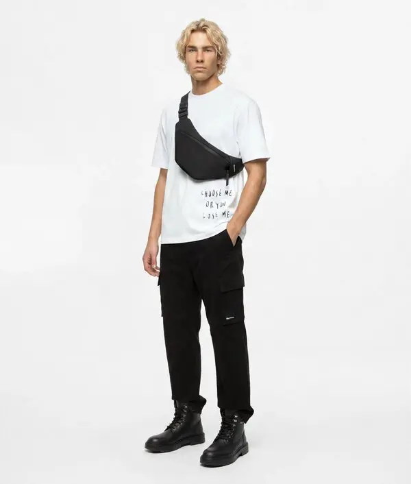 KL JEANS Coated Technical-leather Sling Bag