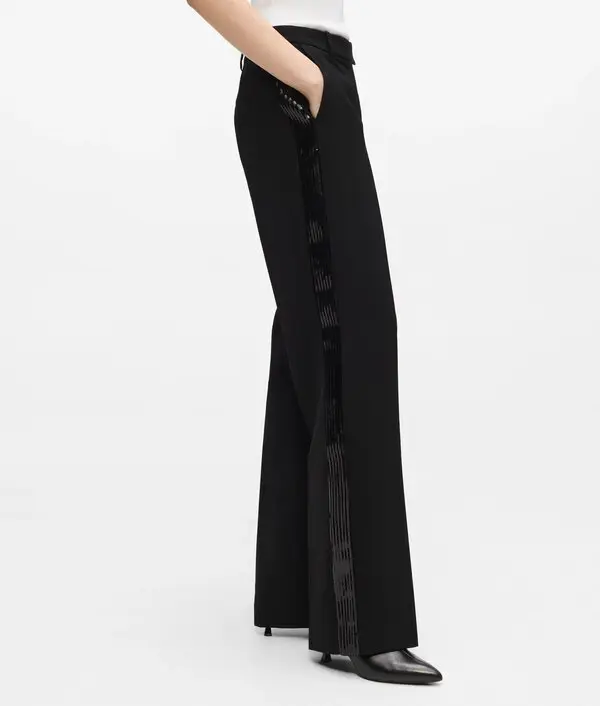 Karl Lagerfeld Sequin Tailored Pants