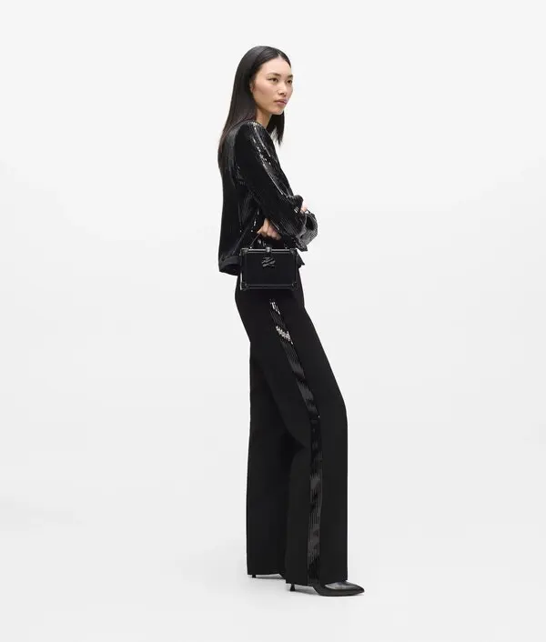 Karl Lagerfeld Sequin Tailored Pants