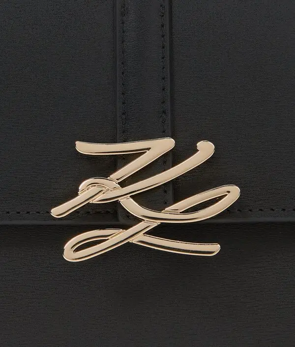 Karl Lagerfeld K/autograph Drop Top Handle Bag - Black/gold