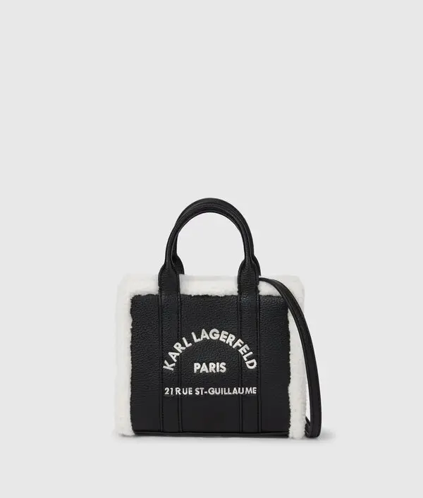 Karl Lagerfeld Rue St-guillaume Mini Tote Bag - Black
