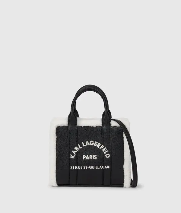 Karl Lagerfeld Rue St-guillaume Mini Tote Bag - Black