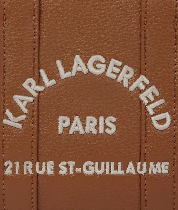 Karl Lagerfeld Rue St-guillaume Mini Tote Bag - Dark Tan