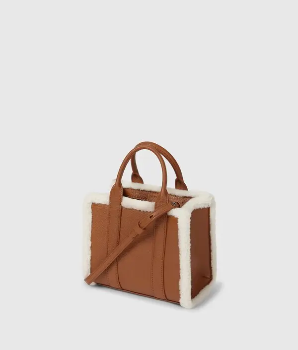 Karl Lagerfeld Rue St-guillaume Mini Tote Bag - Dark Tan