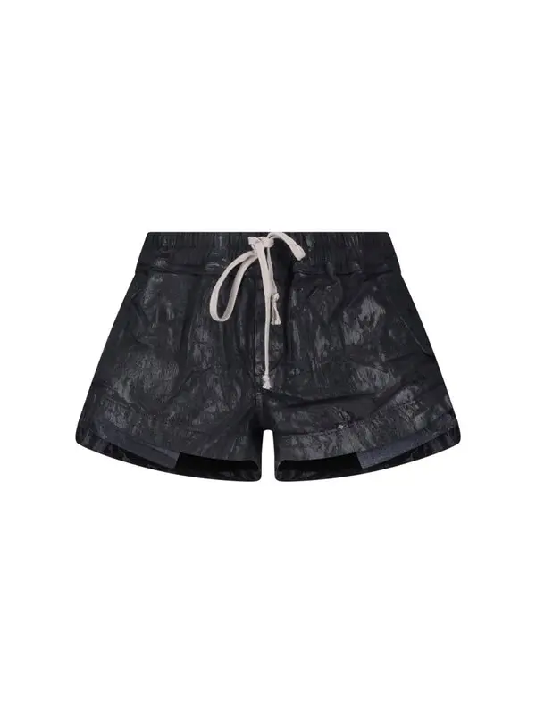 Rick Owens Coated Fabric Shorts