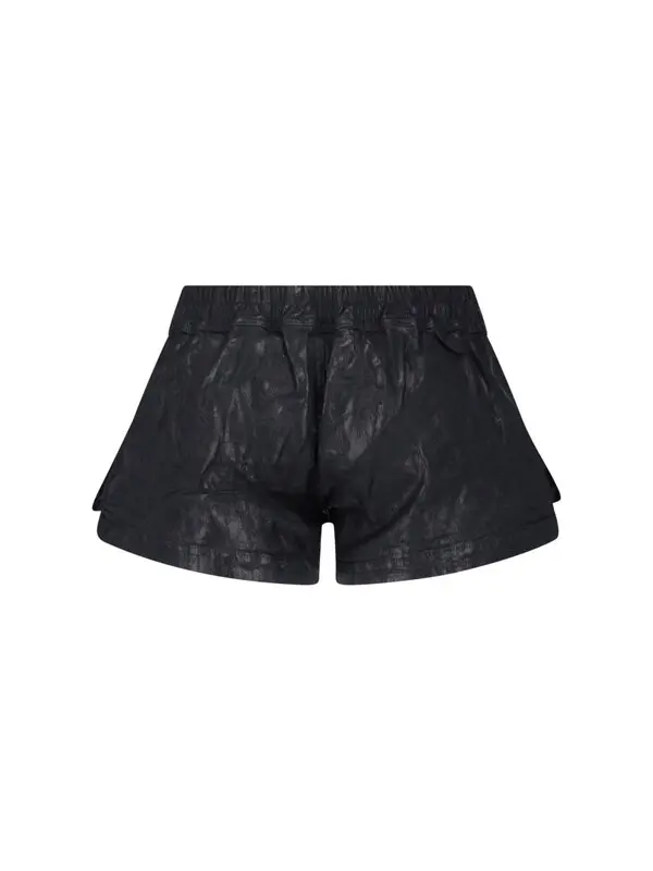 Rick Owens Coated Fabric Shorts
