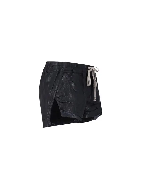Rick Owens Coated Fabric Shorts