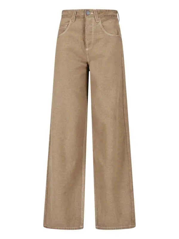 UMA WANG Straight Wool Blend Trousers