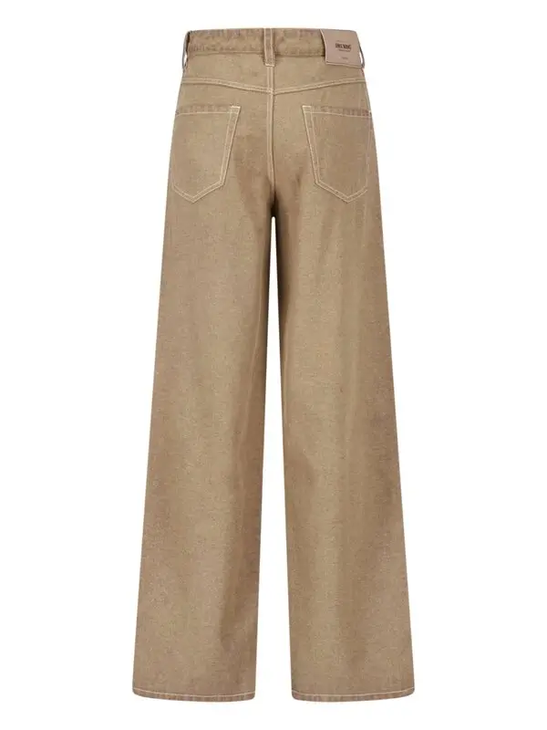 UMA WANG Straight Wool Blend Trousers