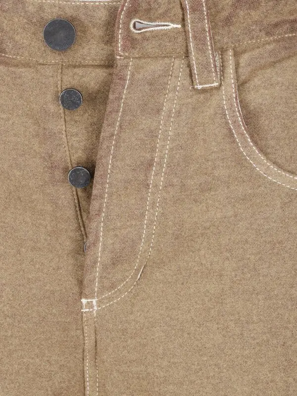 UMA WANG Straight Wool Blend Trousers