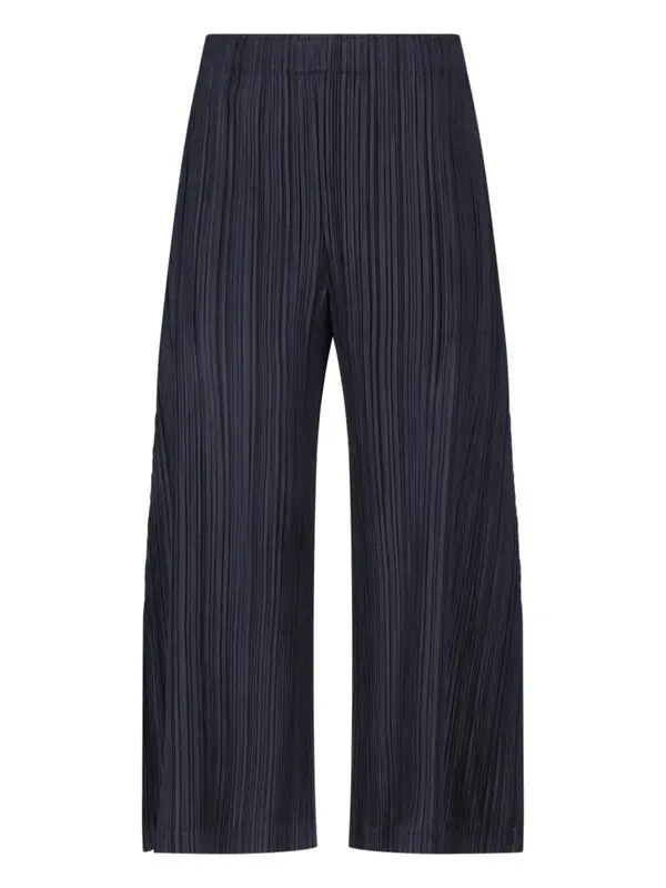 Issey Miyake Wide Pleated Pants - Black