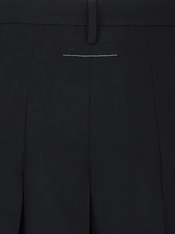 MAISON MARGIELA Asymmetrical Pleated Skirt