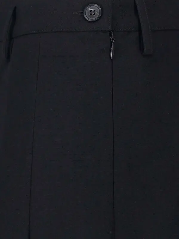 MAISON MARGIELA Asymmetrical Pleated Skirt