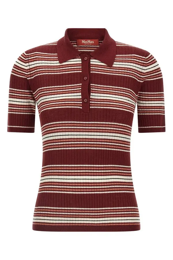 Max Mara Msttallero' Polo Shirt - Bordeaux