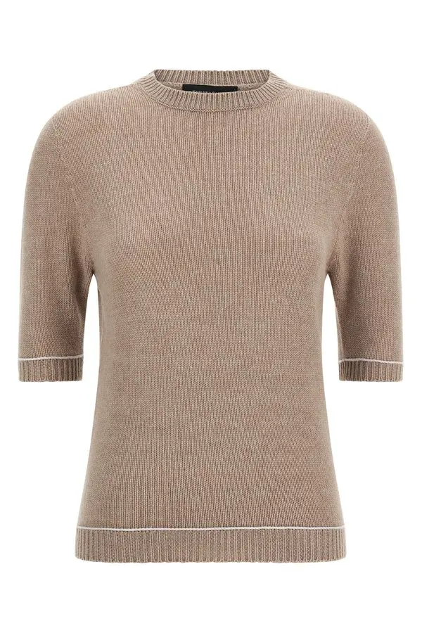 Fabiana Filippi Gauze 'platinum' Sweater - Beige