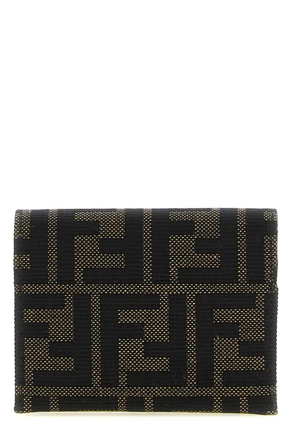 Fendi Ff Jacquard Cardholder - Brown