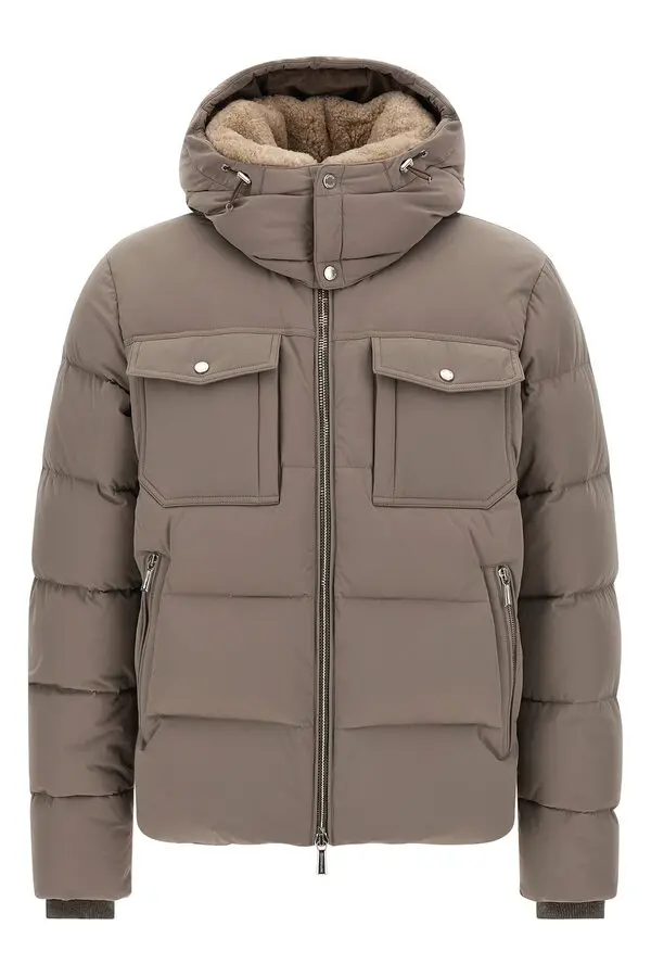 MOORER Alarick' Bomber Jacket 'acqua' Line - Gray