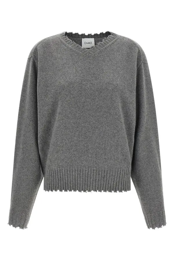 NUDE Fringed Hem Sweater