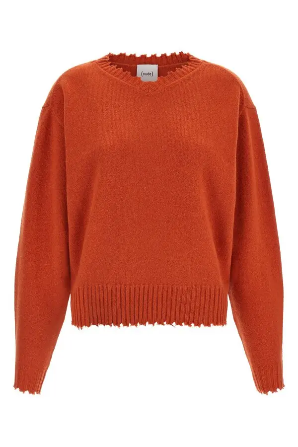NUDE Fringed Hem Sweater