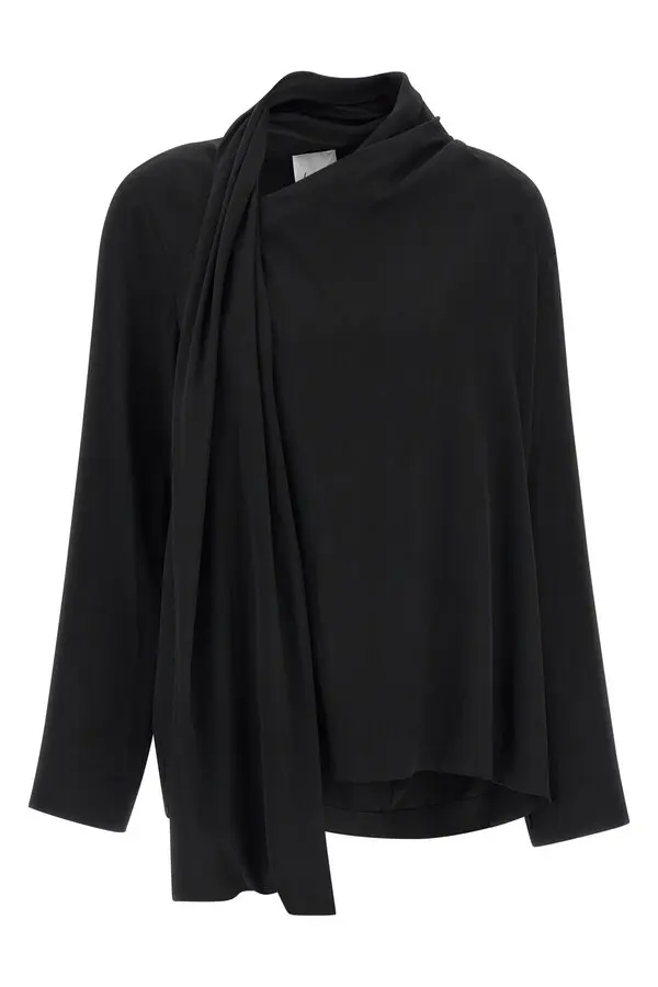 NUDE Draped Panel Blouse