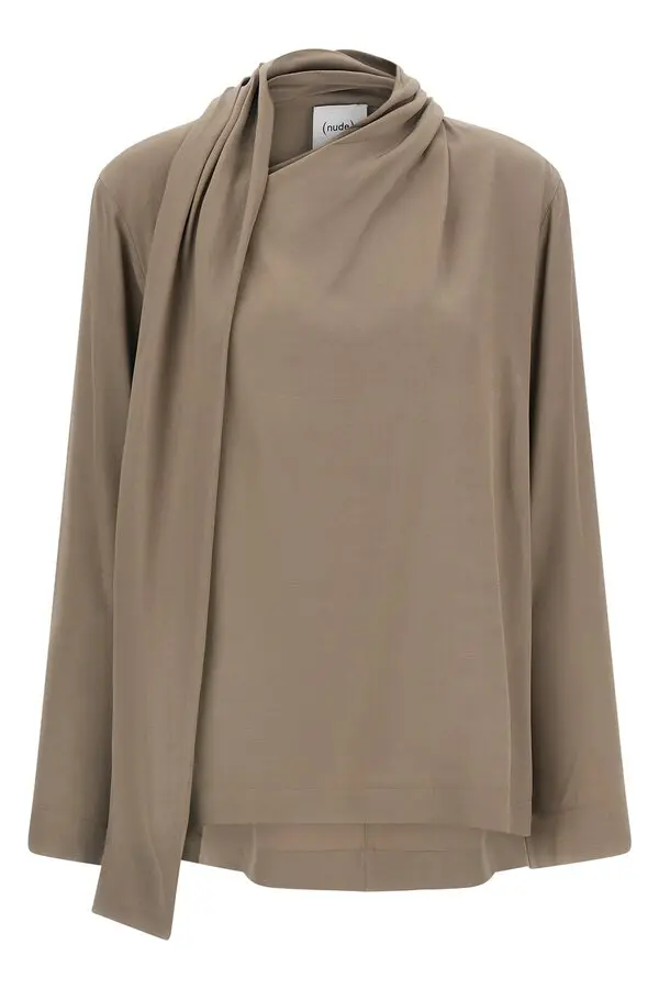 NUDE Draped Panel Blouse