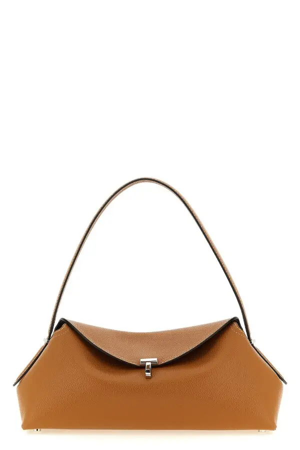 TOTEME T-lock Shoulder Bag - Brown