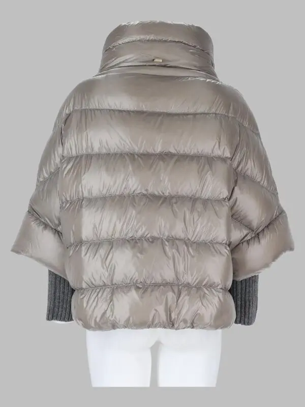 Herno High Neck Padded Coat - Gray
