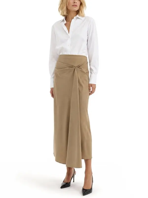 Max Mara Gonna Midi Drappeggiata