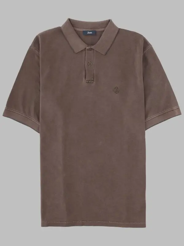 Herno Polo Con Logo - Brown