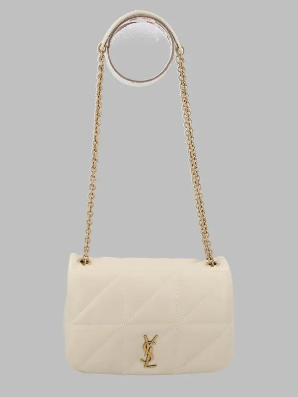 Saint Laurent Lambskin Jamie Mini Shoulder Bag - Cream
