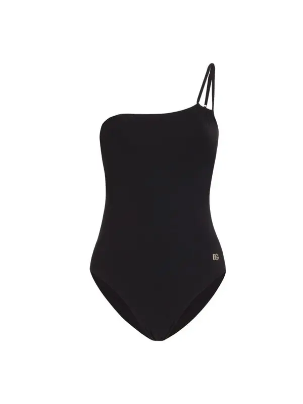 Dolce & Gabbana One-shoulder Full Costume - Black