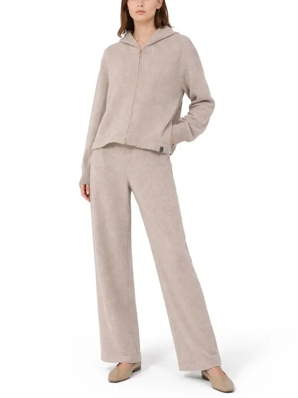 Max Mara Cashmere And Virgin Wool Fleece Pants - Cream