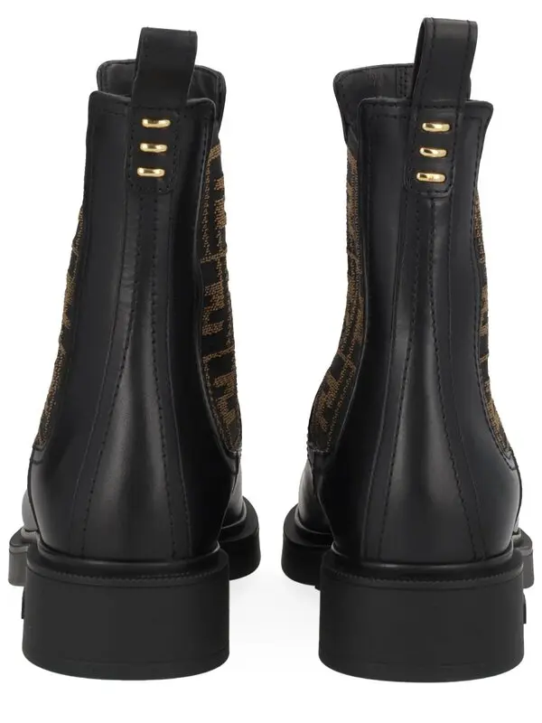 Fendi Leather Chelsea Boots