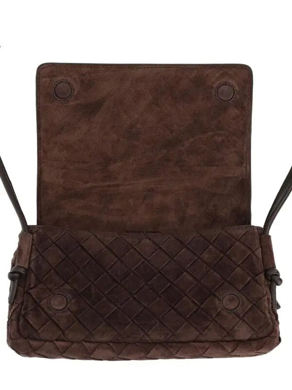 Bottega Veneta Borsa Notturno Leather Shoulder Bag - Brown