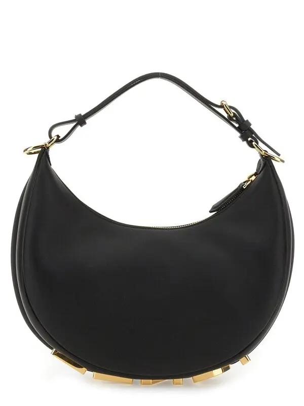 Fendi Graphy Small Shoulder Bag - Black
