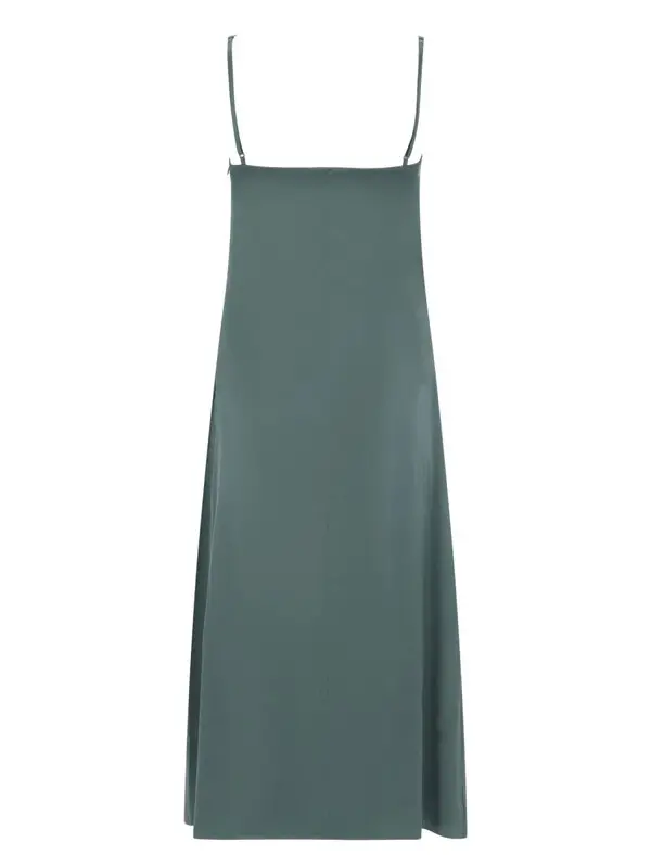 Acne Studios Satin Midi Dress - Green