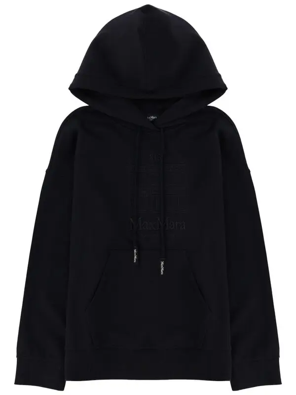 Max Mara Cotton Jersey Sweatshirt - Blue