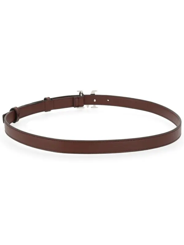 Max Mara Belt With Logo Buckle - Brown