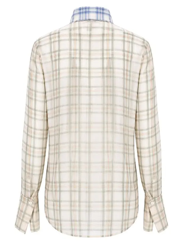 Acne Studios Silk Pussy Bow Blouse - Multicolor