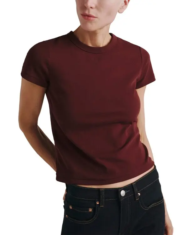 DL1961 Shrunken Cotton Stretch Tee