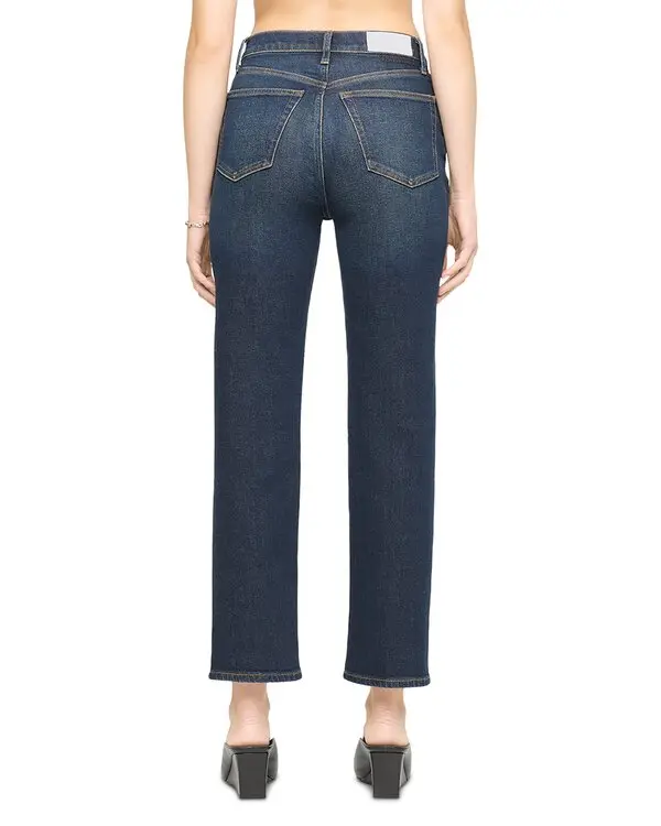 RE/DONE High Rise Pipe Jeans