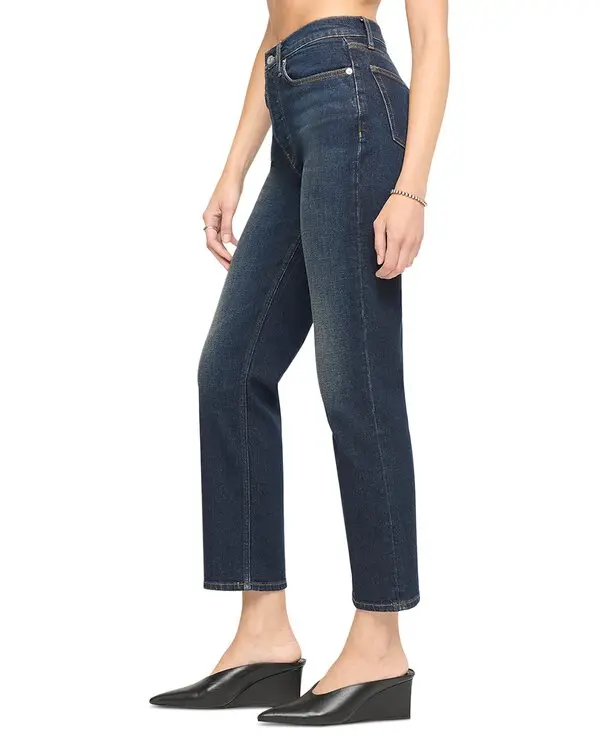 RE/DONE High Rise Pipe Jeans