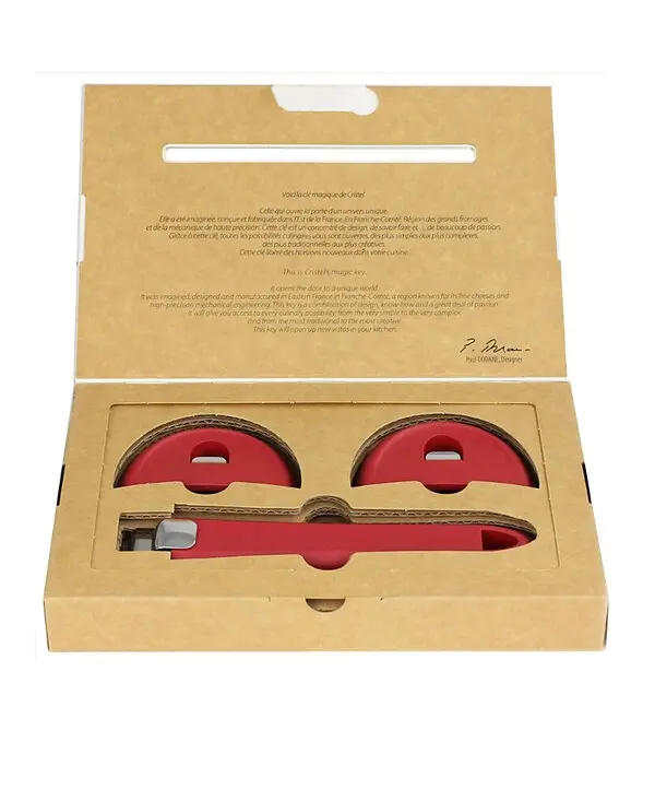 CRISTEL Removable Color Handle, Set 3 Piece - Red