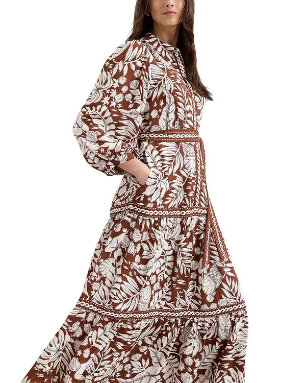 PHASE EIGHT Coralie Belted Tiered Dress