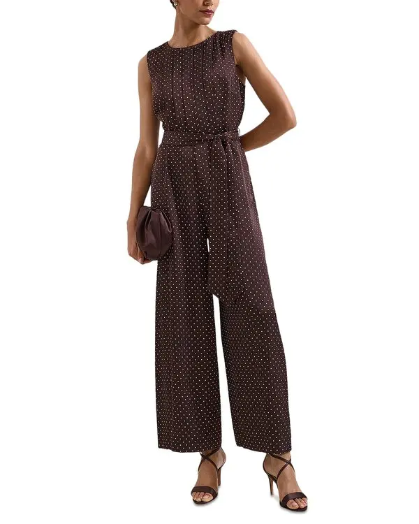 PHASE EIGHT Petite Janine Sleeveless Straight Leg Jumpsuit