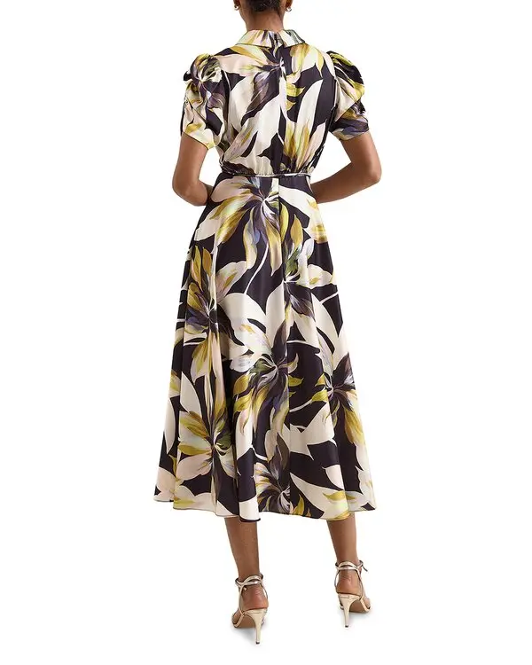 PHASE EIGHT Bella Puffed Sleeve Midi Dress