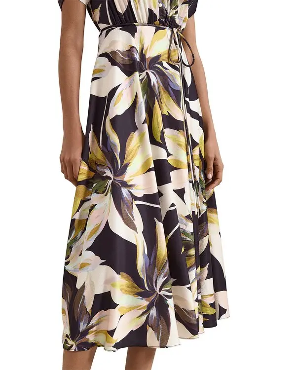 PHASE EIGHT Bella Puffed Sleeve Midi Dress