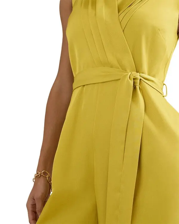 PHASE EIGHT Satin Twill Sleeveless Jumpsuit