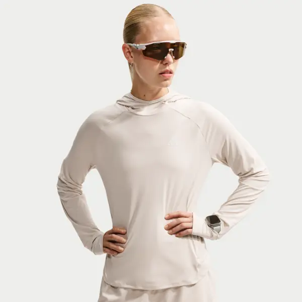 Nike Uv-resistant Hooded Trail Running Mid-layer Top